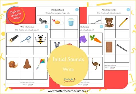 Initial Sounds Write Master The Curriculum