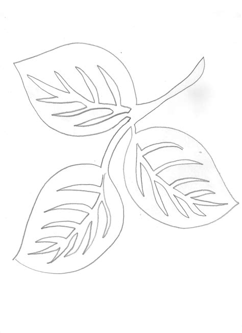 Распечатать листья цветов шаблон