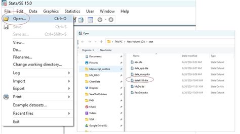 How To Open And Save Data In Stata Session 2 YouTube