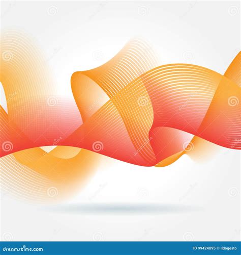 Abstract Colorful Geometric Wave Background Stock Vector Illustration Of Orange Design 99424095