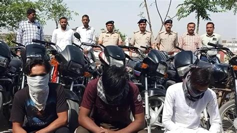 Bike Lifters Gang Busted In Karnal 35 Stolen Vehicles Recovered