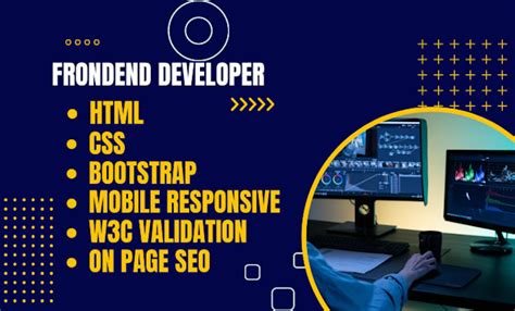 Do Frontend Development Using Html Css Bootstrap By Daliadeveloper Fiverr