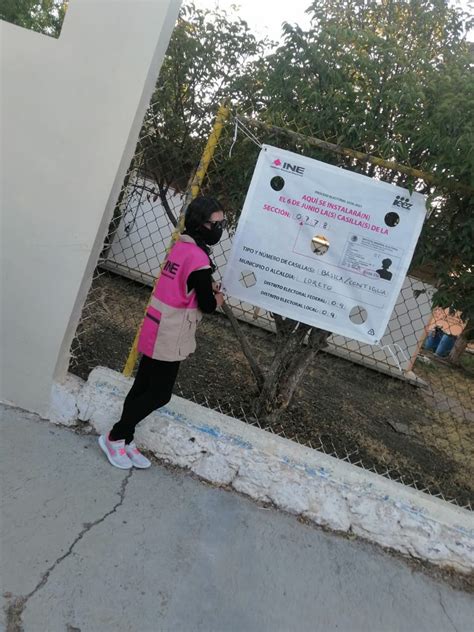 Desarrolla INE Zacatecas actividades para instalación de casillas electorales Sociedad La