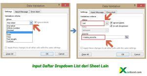 Cara Membuat Dropdown List Dari Sheet Yang Berbeda KiatExcel