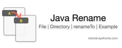 Java Rename File Directory With Example Code Eyehunts