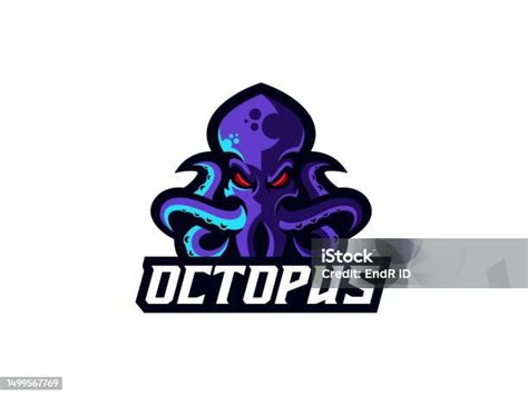 Template Logo Maskot Gurita Ilustrasi Stok Unduh Gambar Sekarang