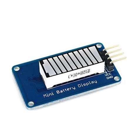 Batterij Voltage Indicator Segment Display Met Tm Chip Segmenten Rood Domoticx