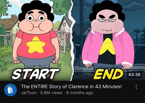 Entire Story Of Steven Universe The Entire Story Of Clarence In 43
