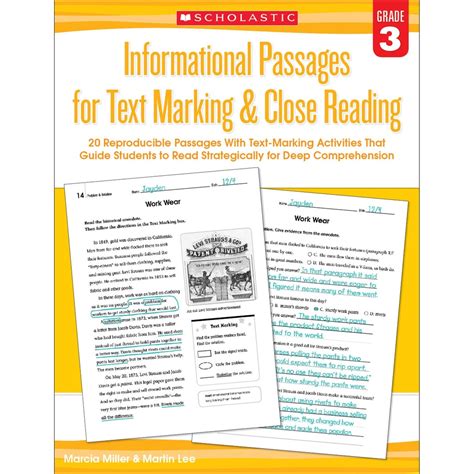 Informational Passages For Text Marking And Close Reading Grade 3 Teacher Direct