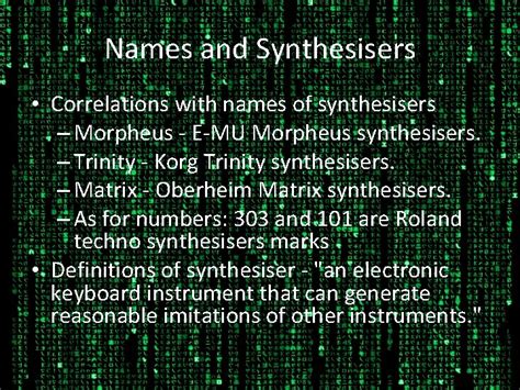 The Matrix Names Symbols Motifs Just A Reminder