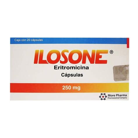 Ilosone Cápsulas 20 Pzas De 250 Mg Cu Walmart