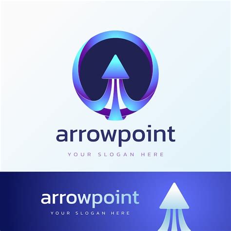 Premium Vector Gradient Abstract Arrow Circle Logo Template