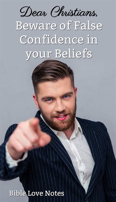 Bible Love Notes False Confidence