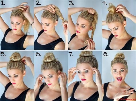 Як зробити пучок з допомогою бублика