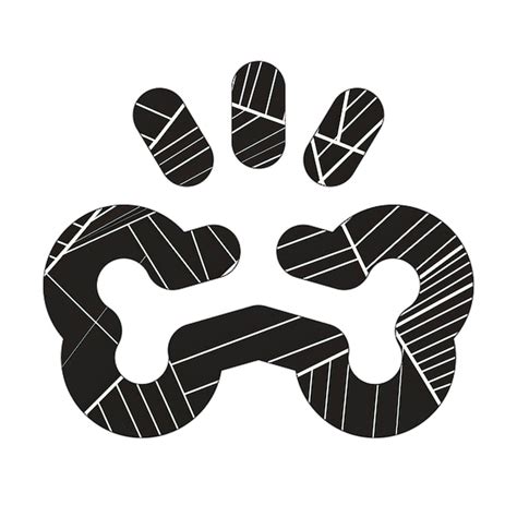 Premium Photo Bone Break Icon Photo With Abstract Texture Dark Modern