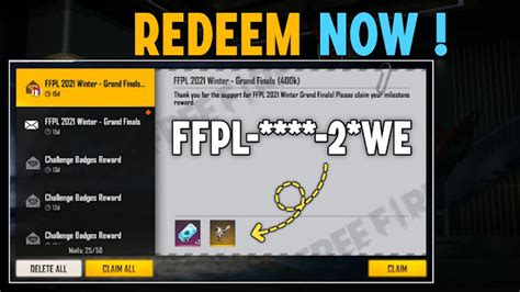 Free Fire New FFPL Indian Server Redeem Code For Today January