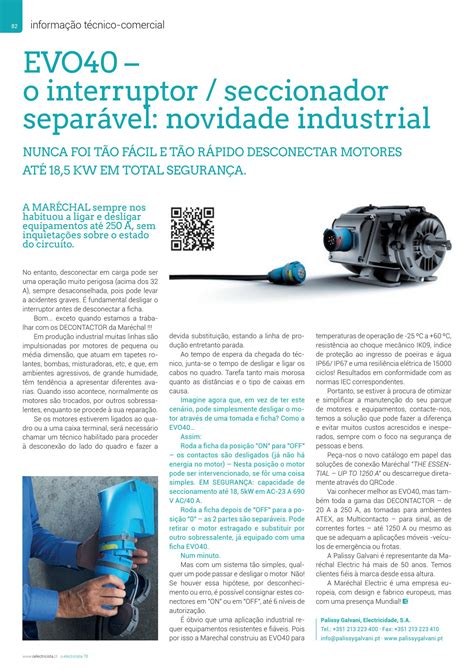 Evo40 O Interruptor Seccionador Separável Novidade Industrial By