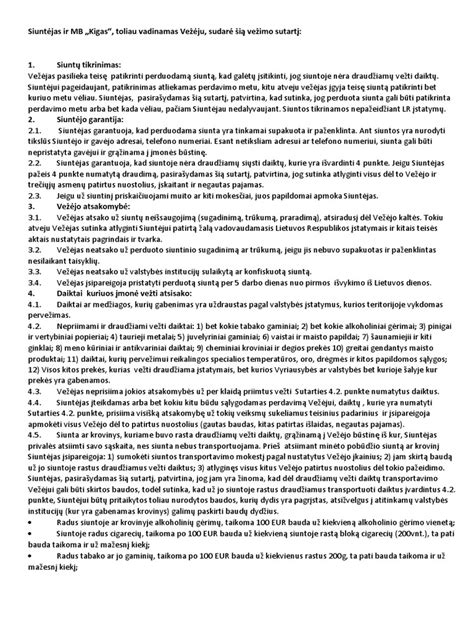 Kigo Siuntu Siuntimo Taisykles Pdf