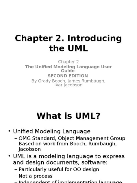 Chapter 2 Introducing The Uml The Unified Modeling Language User