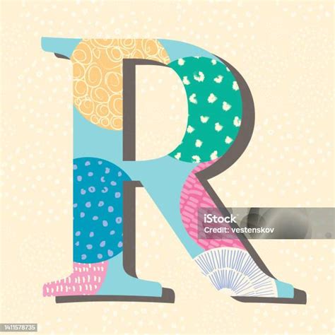 Sketch Drawing Pattern Doodle Modern Serif Vector Alphabets Stock