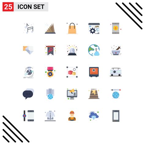 Set Of 25 Modern Ui Icons Symbols Signs For Mobile Api Concept Martyrs