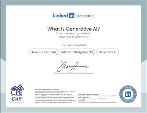 Generativeai Artificialintelligence Continuouslearning Linkedinlearning Upskilling