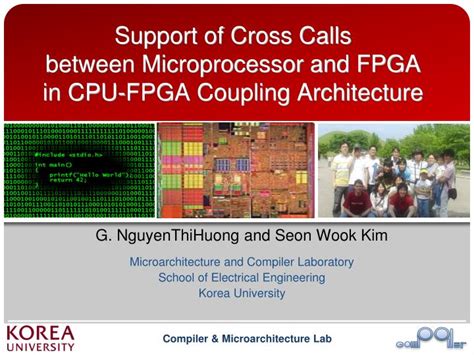 Ppt Support Of Cross Calls Between Microprocessor And Fpga In Cpu
