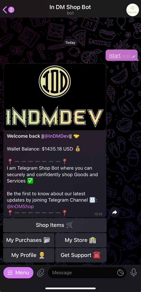 Github Indmdevindmshopbot Indmshopbot The Best Telegram Shopping
