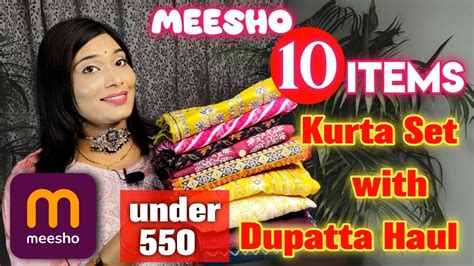 Meesho Kurtakurti Set Haul Under ₹550 💙 Meesho Affordable Haul👗 Meesho