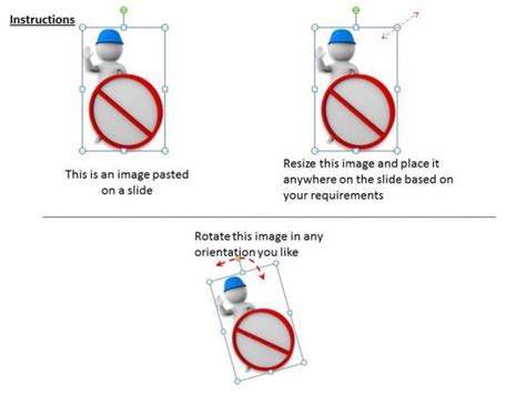 Developing Business Strategy 3d Man Prohibiting To Enter Character