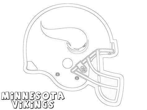 Printable Minnesota Vikings Coloring Pages Pdf Coloringfolder