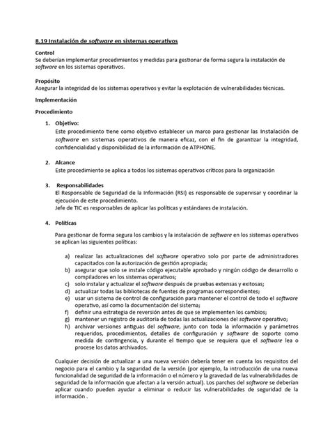 A819 Instalación De Software En Sistemas Operativos Pdf Software