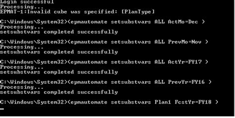 Updating Substitution Variables Using Epm Automate