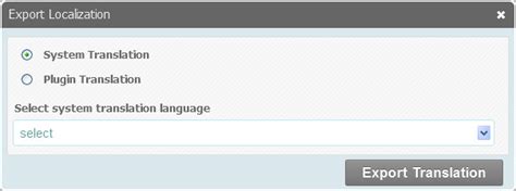 Localization For The Plugin Localization Config Screen