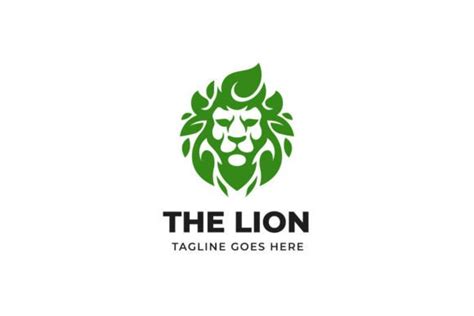 Green Wild Lion Head Business Logo Graphic By Mightyfire · Creative Fabrica