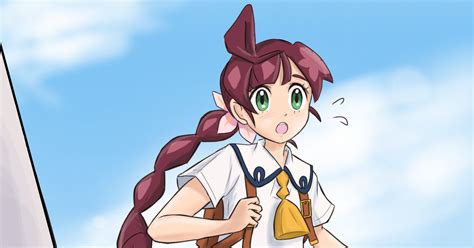 コハルアニポケ 寝坊しすぎて校門前までクルマで送ってもらうコハルちゃん コハタンゴのイラスト Pixiv