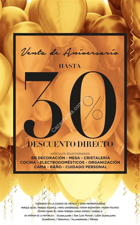 En Home Store Venta De Aniversario Hasta 30 De Descuento En Toda La