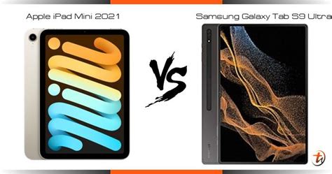 Banding Apple IPad Mini 2021 Dan Samsung Galaxy Tab S9 Ultra Spesifikasi Dan Harga Di Malaysia