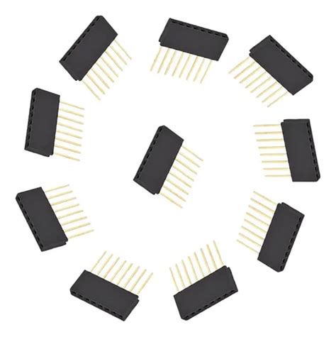 Pacote De 50 Conectores Fêmeas De 8 Pinos Para Arduino Parcelamento