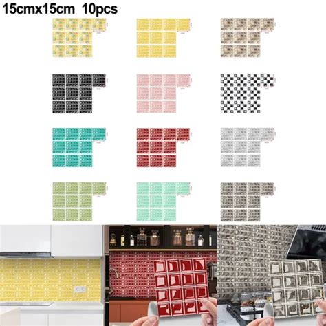 R NOVATION DE MAISON Sans Tracas Avec 10 Autocollants De Carreaux