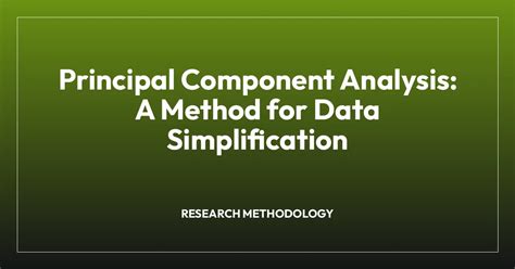 principal component analysis a method for data simplification food