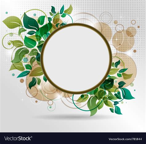 Beautiful Background With Flora Royalty Free Vector Image