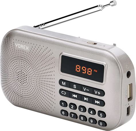 پخش کننده رادیو قابل حمل Mini Fm Yorek ، بلندگو رسانه دیجیتال ، پشتیبانی از پخش کننده موسیقی Mp3