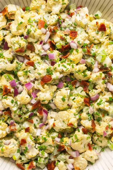 Creamy Cauliflower Salad A Healthy Spin On Potato Salad