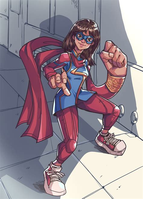 Artstation Miss Marvel Kamala Khan Fanart