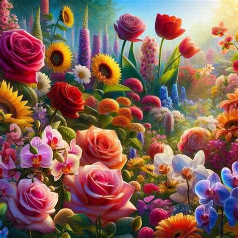 Stunning Floral Arrangement With Roses And Tulips Ai Art Generator