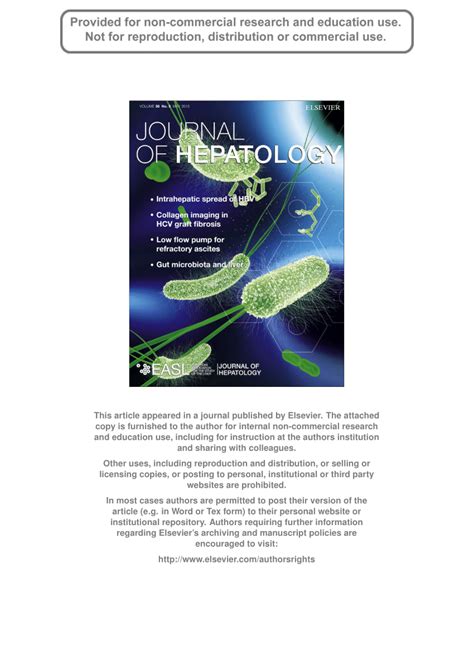 Pdf The Role Of The Gut Microbiota In Nonalcoholic Fatty Liver Disease