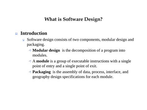 Pdf What Is Software Design Introduction · What Is Software Design