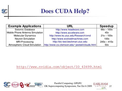 Ppt Parallel Programming And Cluster Computing Gpgpu Number Crunching In Your Graphics Card