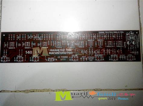 jual pcb parametric stereo tone control machintosh plus power supply